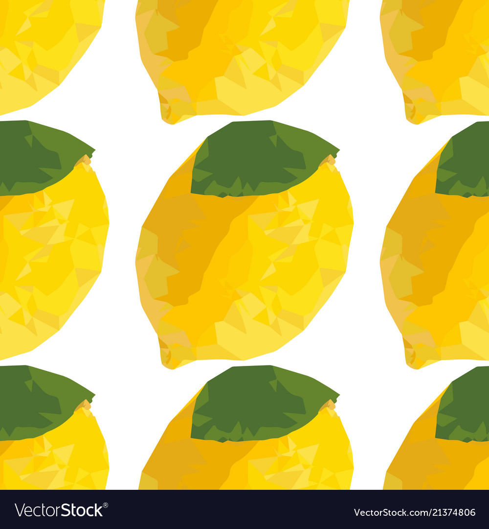 Lemon seamless pattern Royalty Free Vector Image