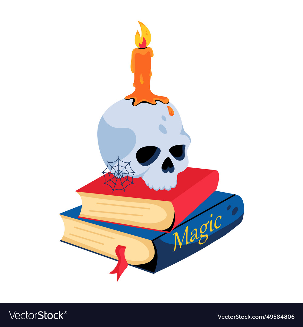 Magic skull Royalty Free Vector Image - VectorStock