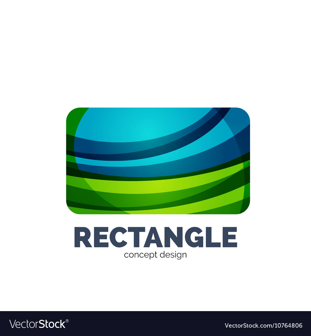 Rectangle logo Royalty Free Vector Image - VectorStock
