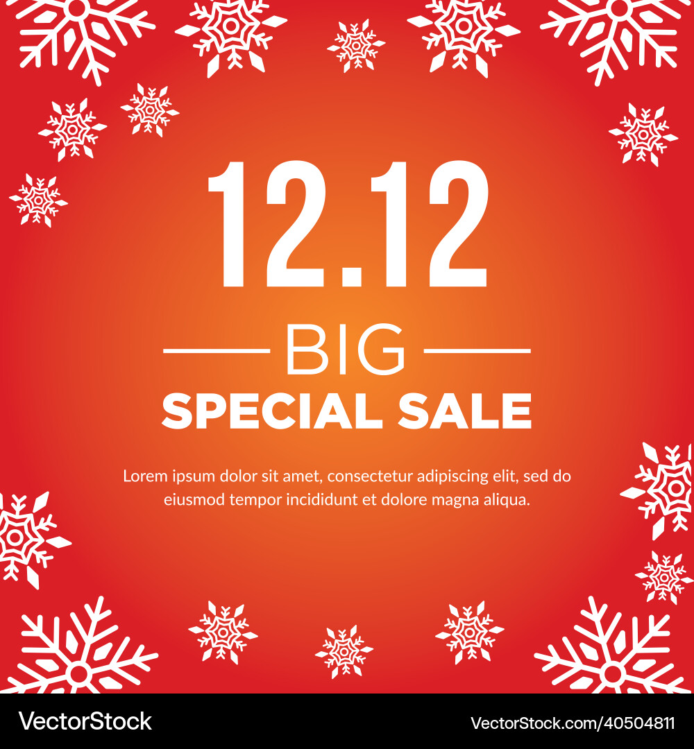 Big special sale banner design Royalty Free Vector Image