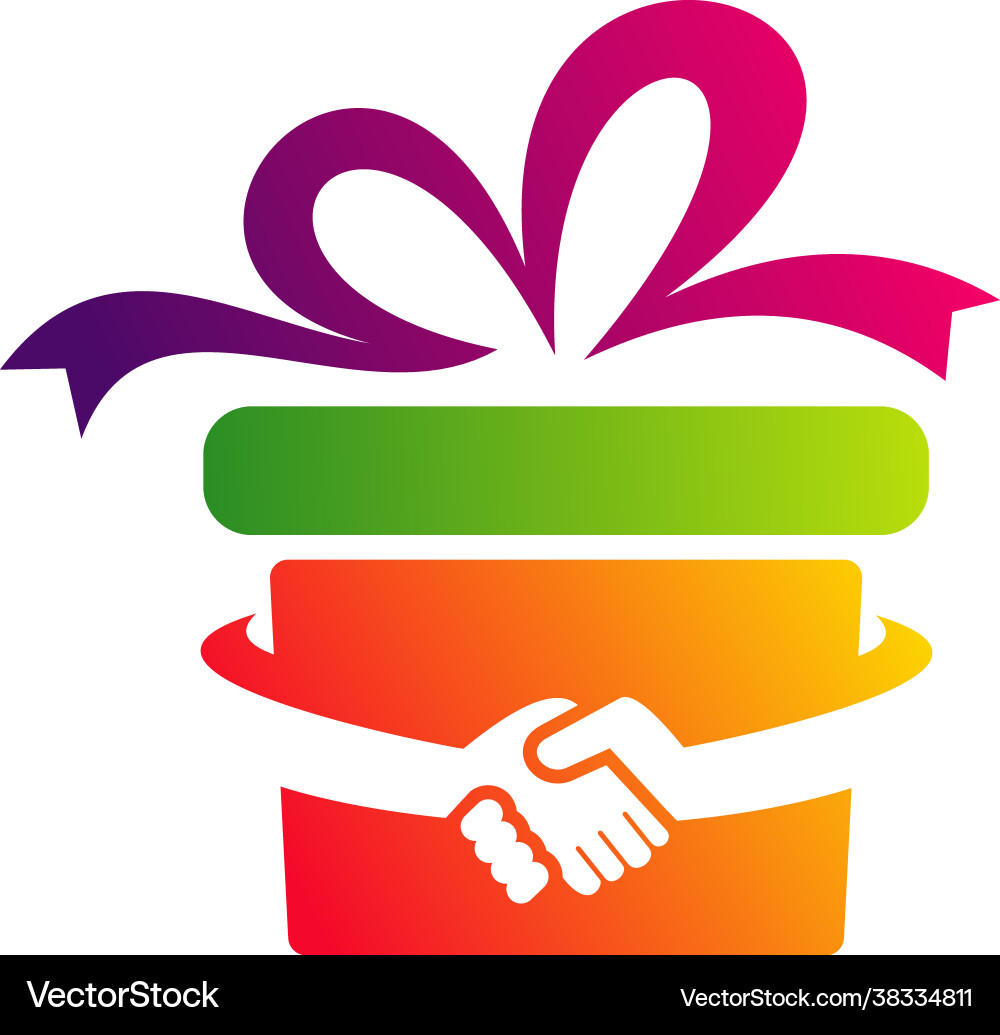 Gift deal logo template creative deal logo Vector Image