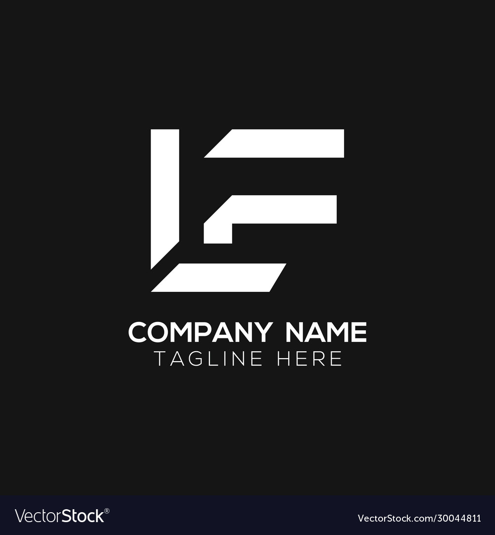 Initial lf letter business logo design template Vector Image Initial lf letter business logo design template Vector Image
