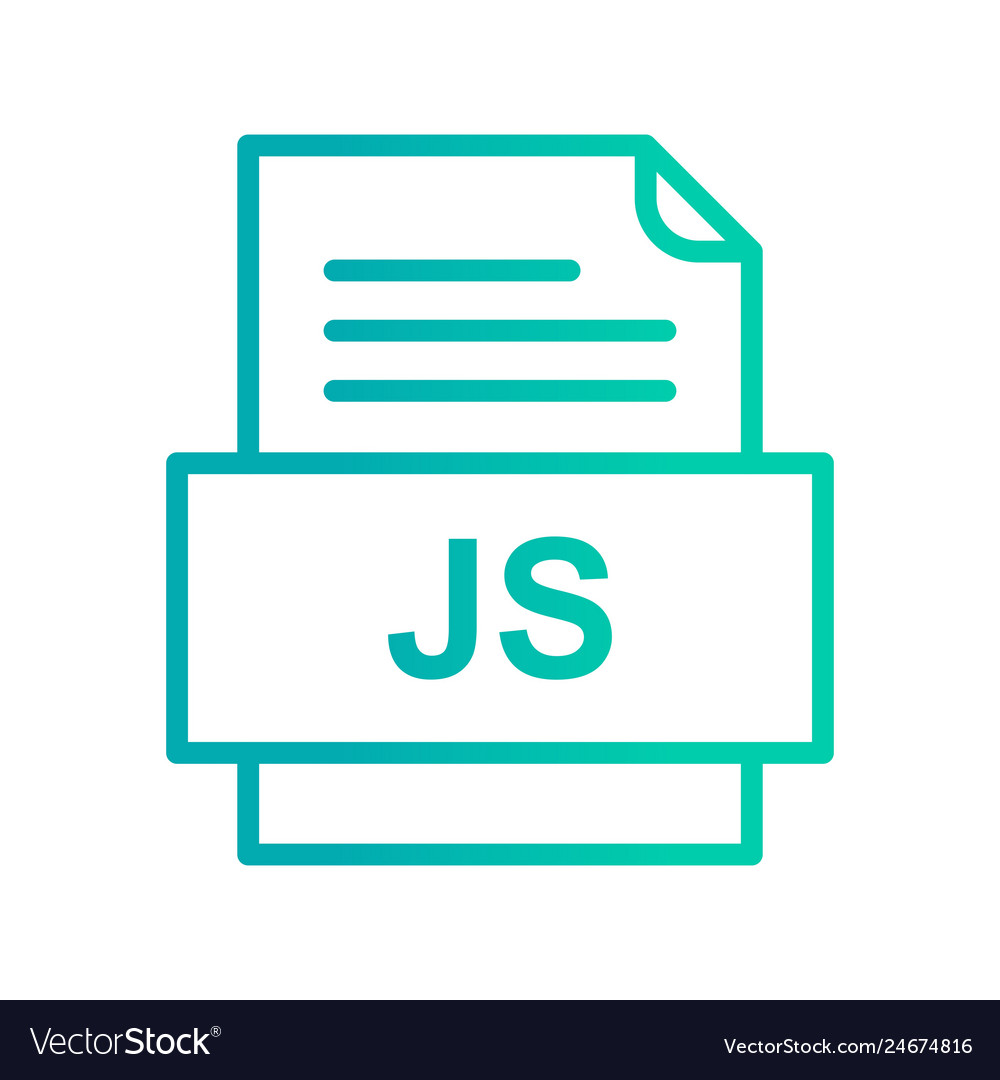 Js file document icon Royalty Free Vector Image