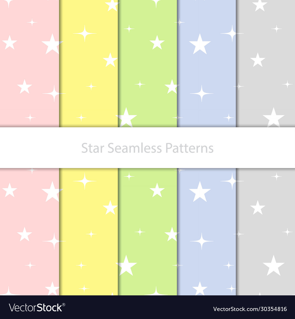 Seamless star pattern background Royalty Free Vector Image