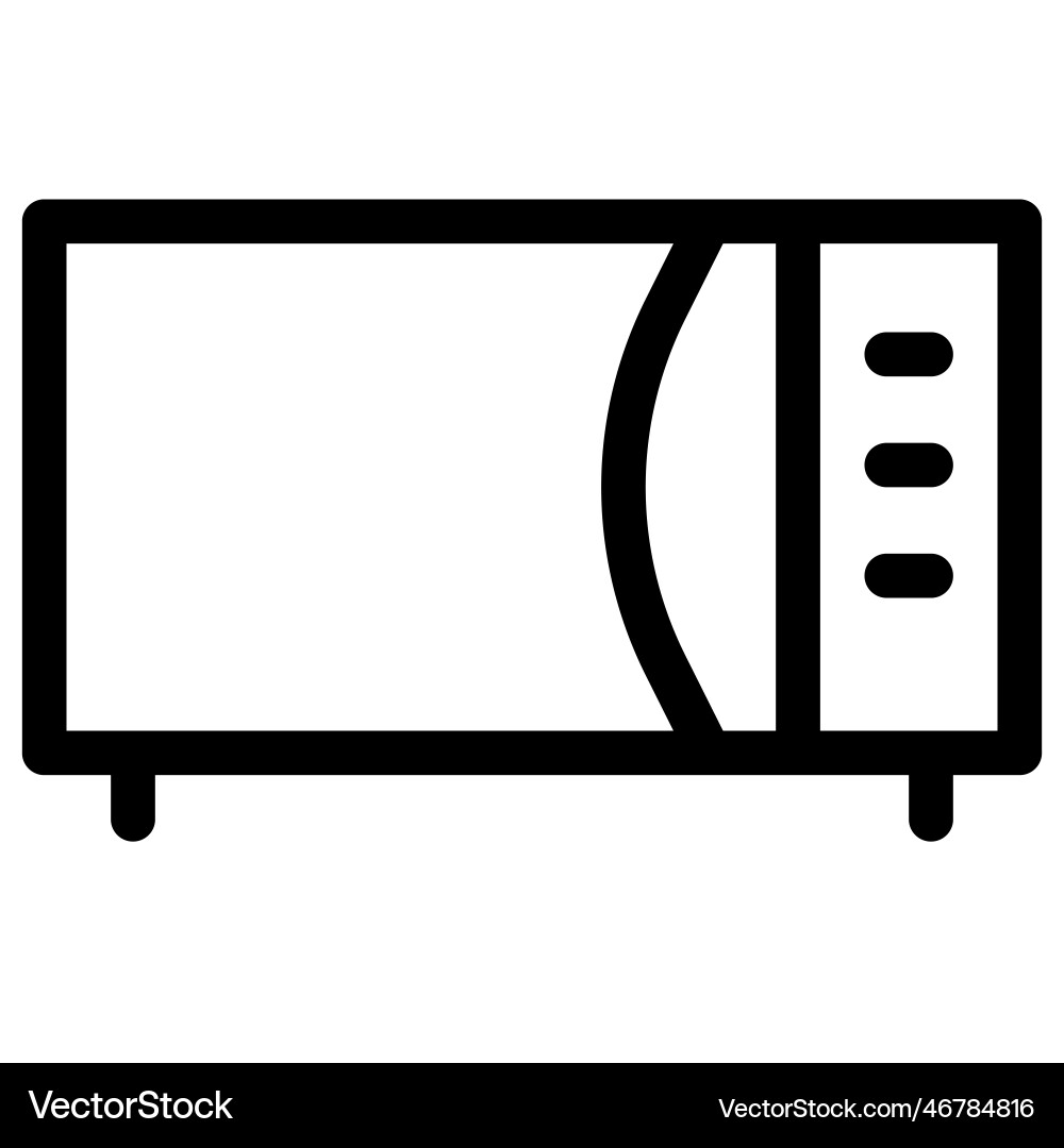 Versatile microwave oven for home baking Vector Image