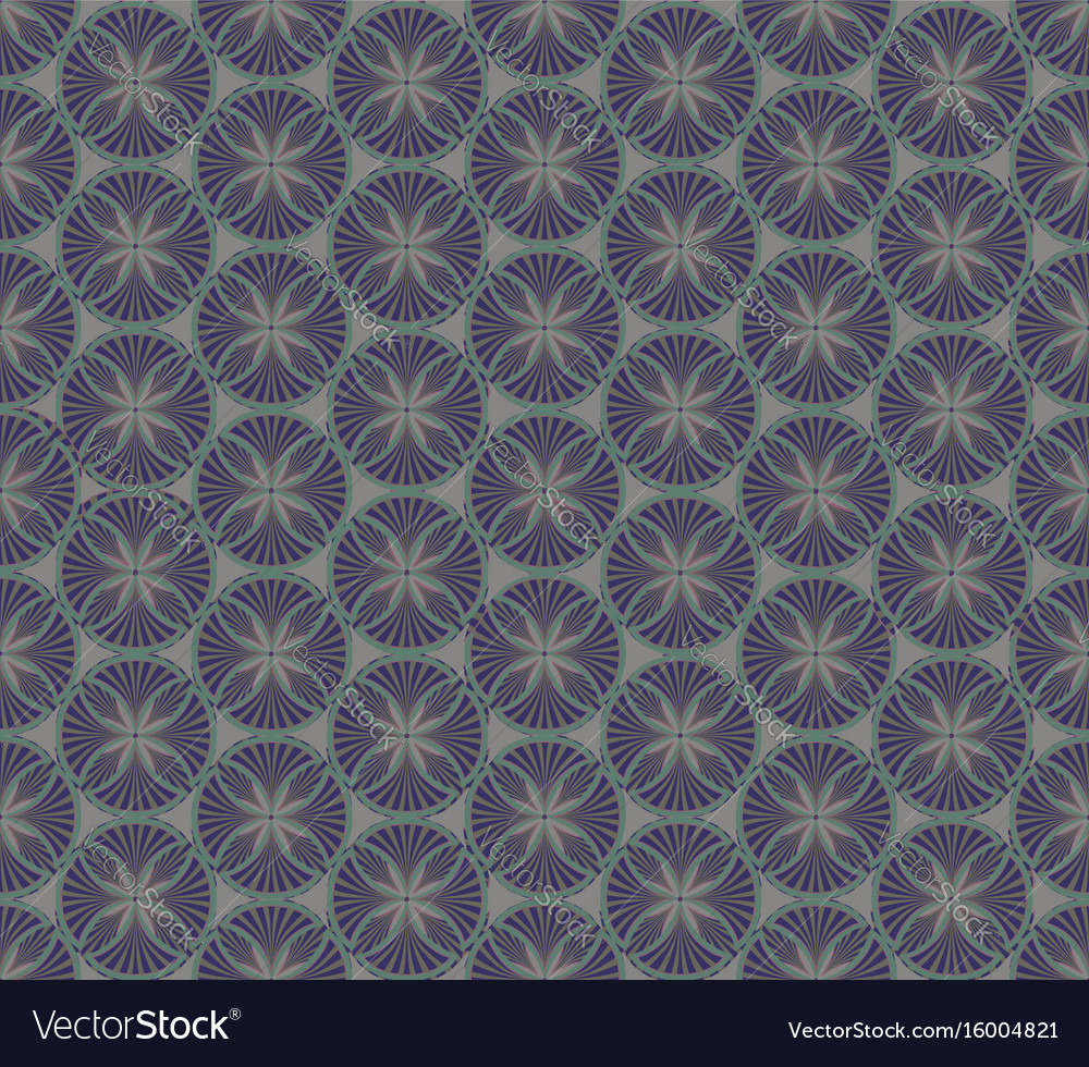 Abstract geometric pattern floral Royalty Free Vector Image