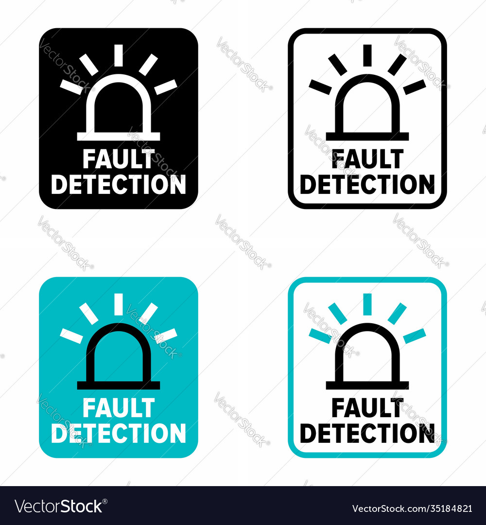 Monitoring system information sign Royalty Free Vector Image