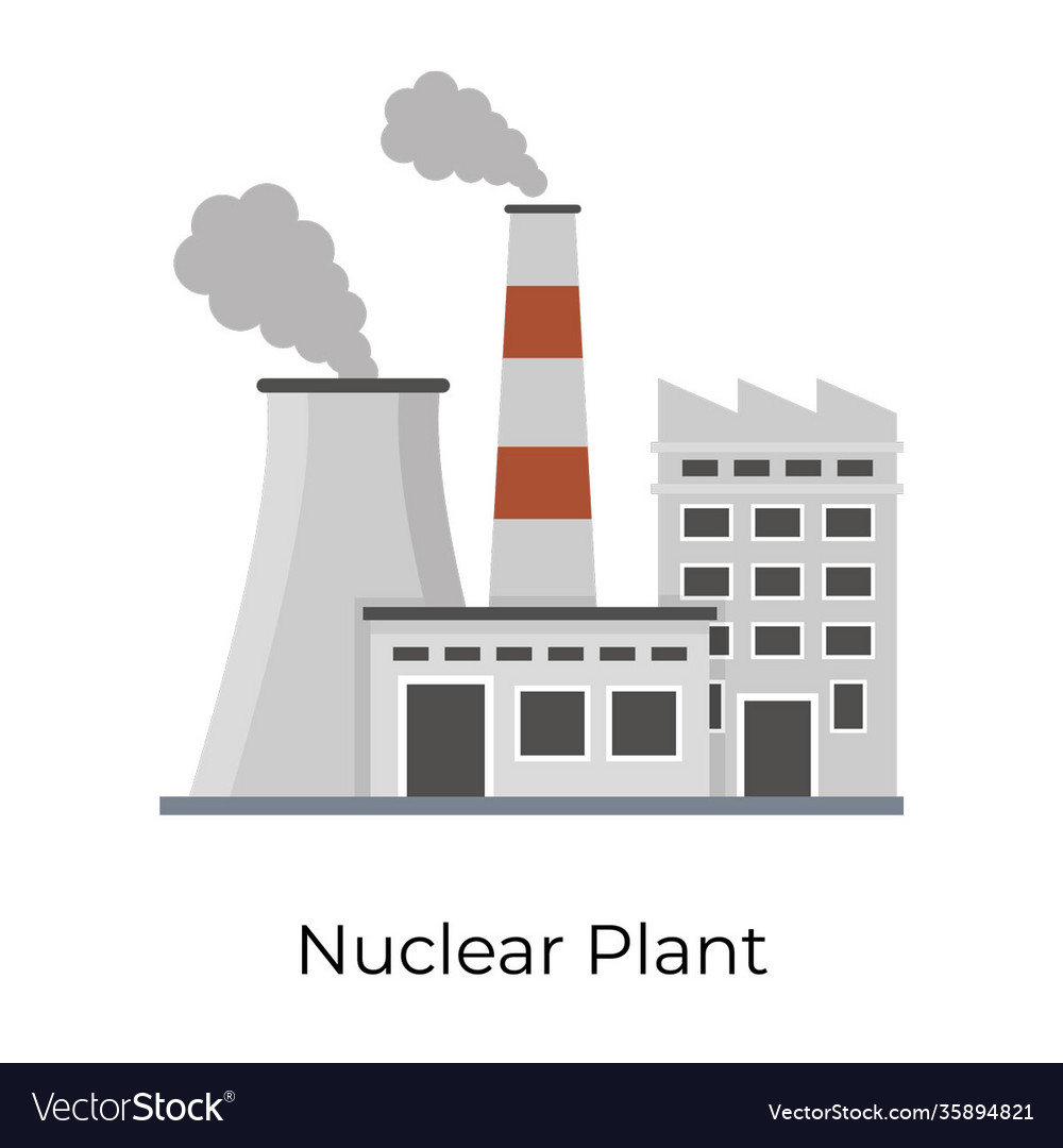 Nuclear plant Royalty Free Vector Image - VectorStock