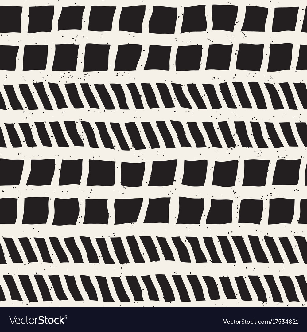 Seamless pattern with hand drawn brush strokes Vector Image