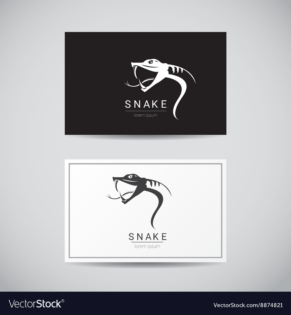Snake simple black logo design element Royalty Free Vector