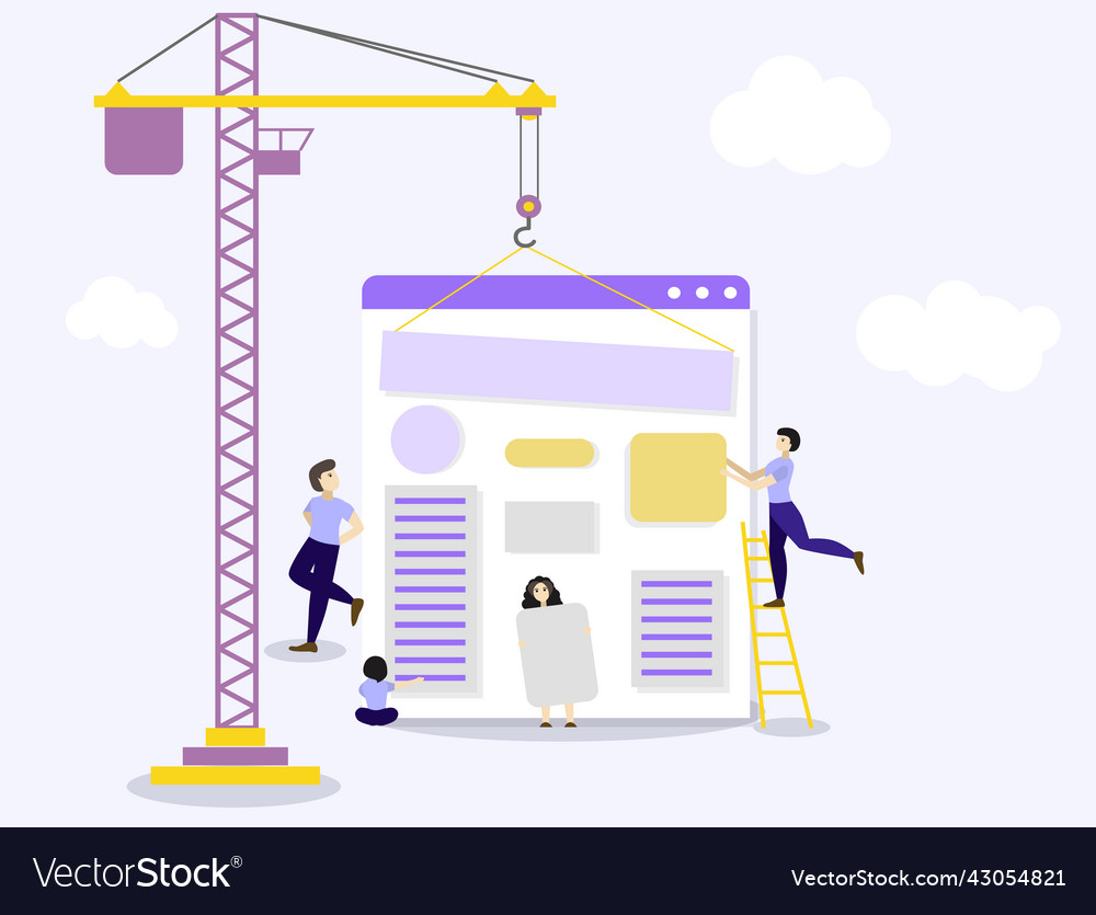 Web development 2 Royalty Free Vector Image - VectorStock
