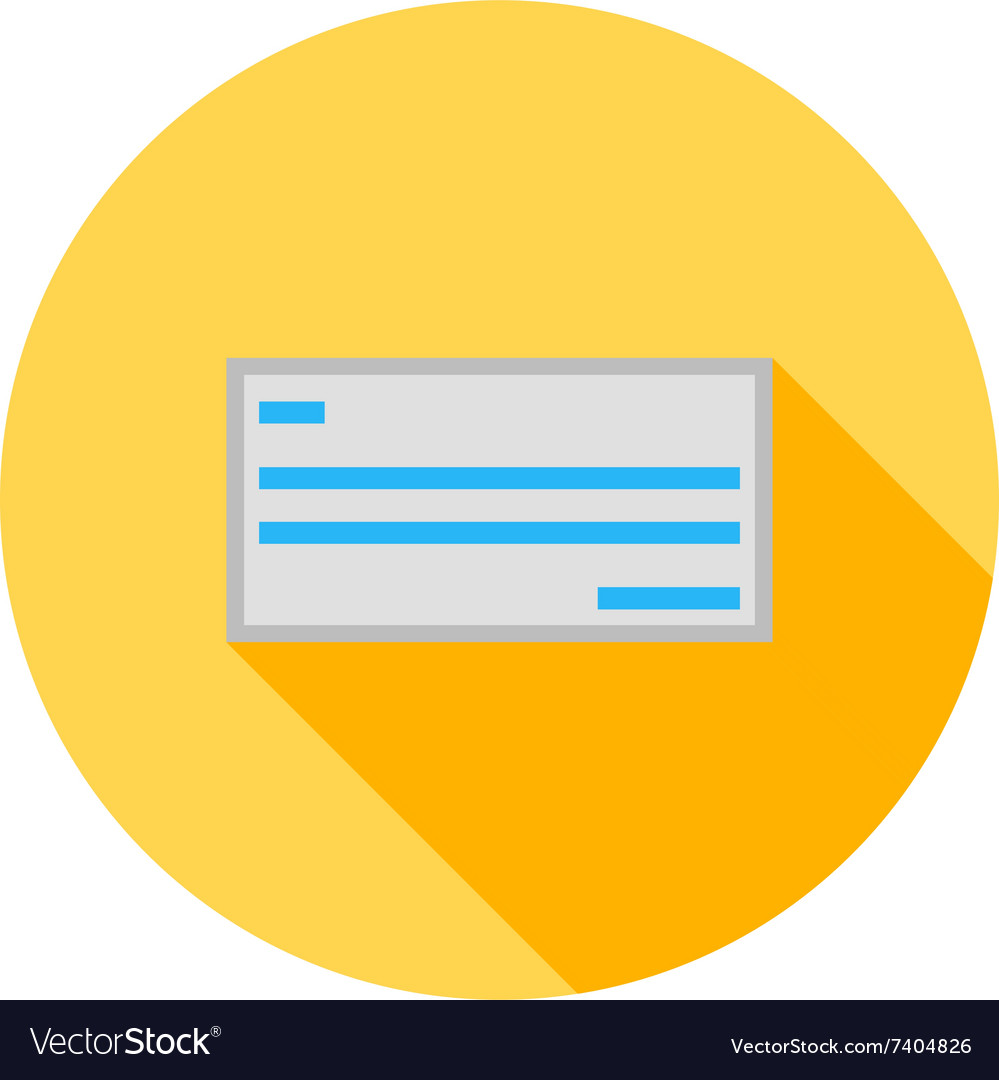 Cheque Royalty Free Vector Image - VectorStock