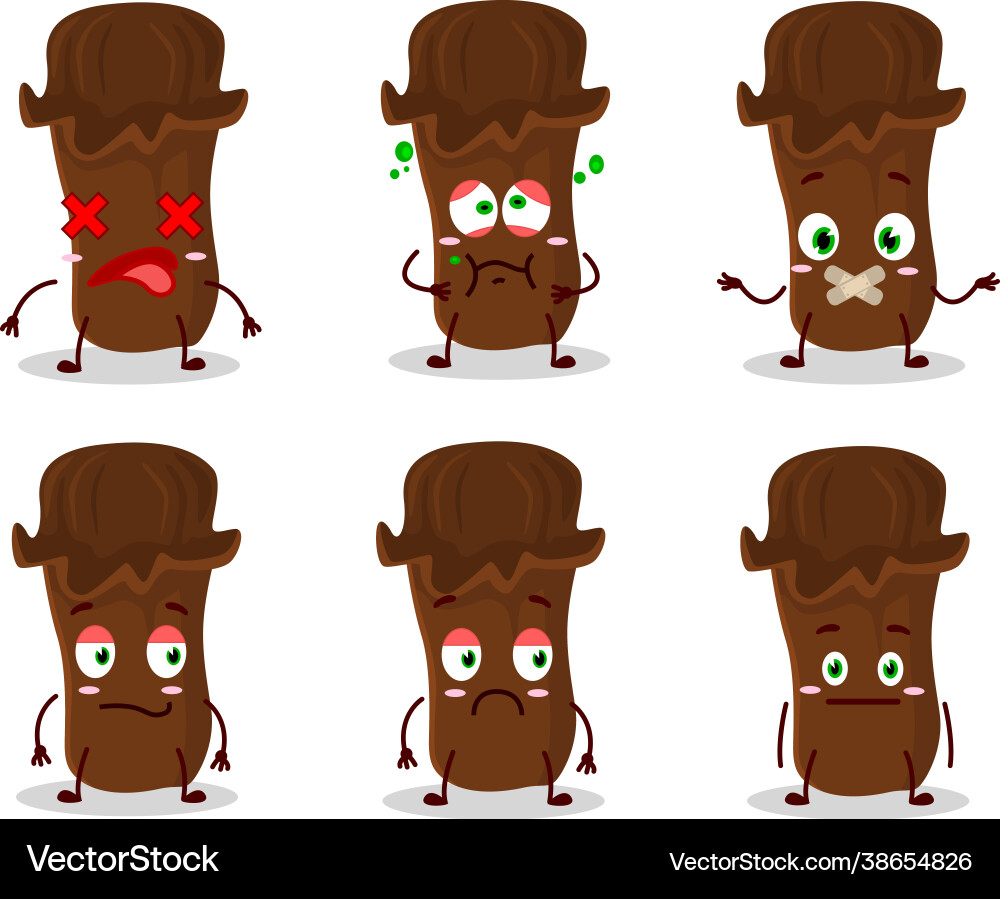 Clevo cartoon in character with nope expression Vector Image