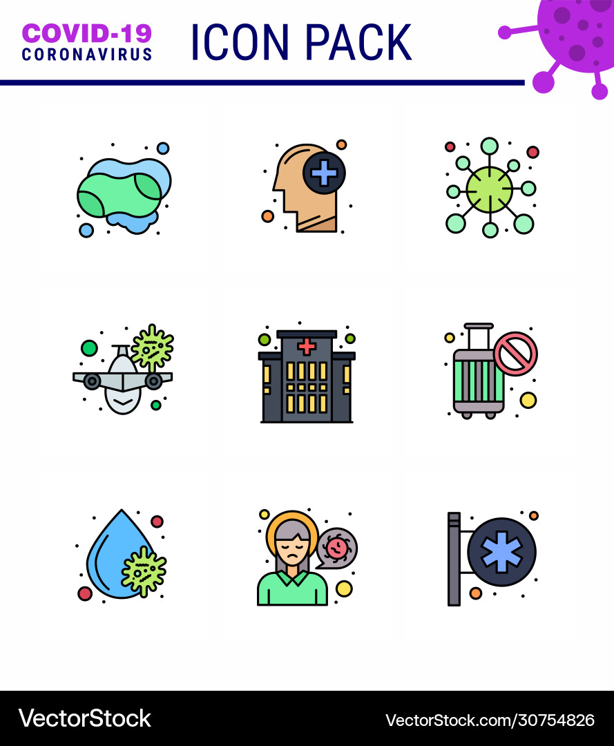 Coronavirus precaution tips icon for healthcare Vector Image