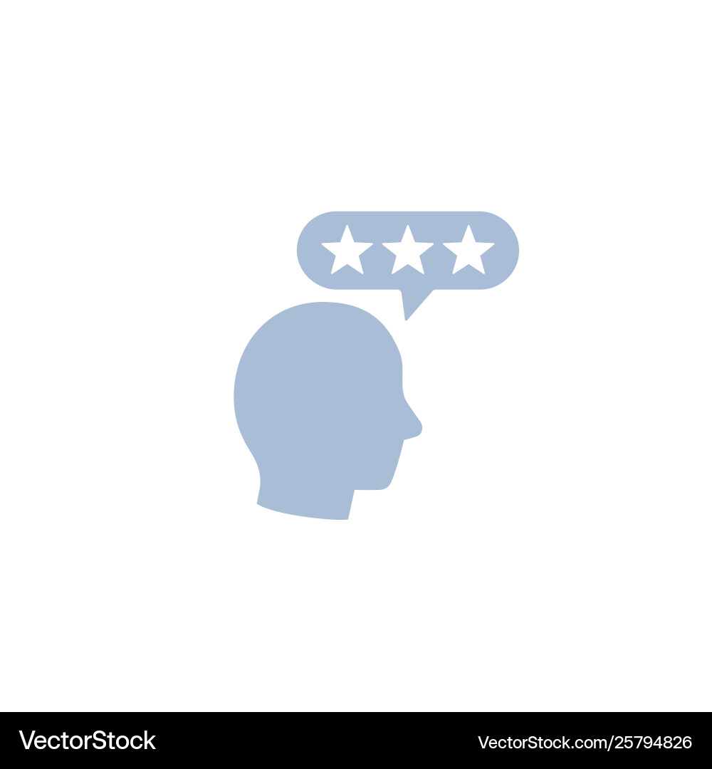 Customer review feedback and rating sign Vector Image