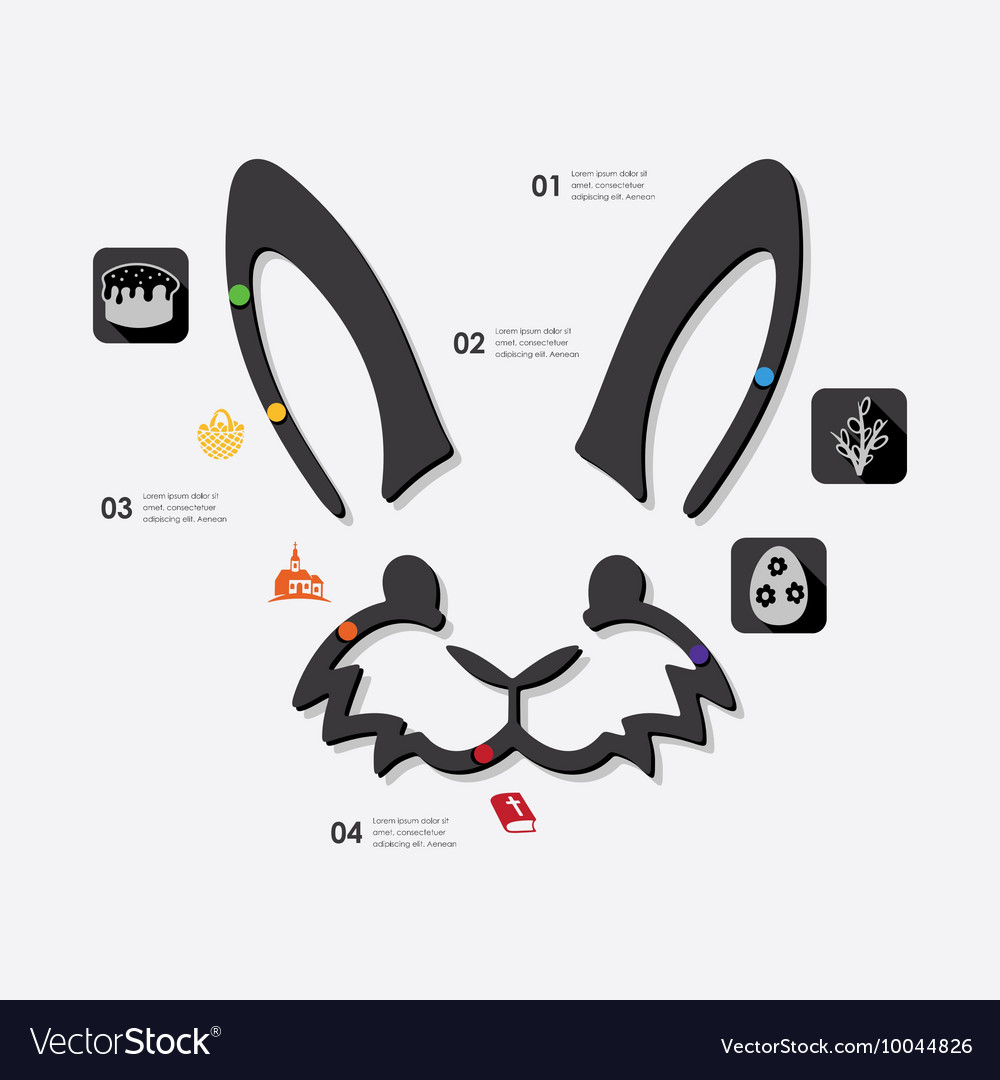 Easter infographic Royalty Free Vector Image - VectorStock
