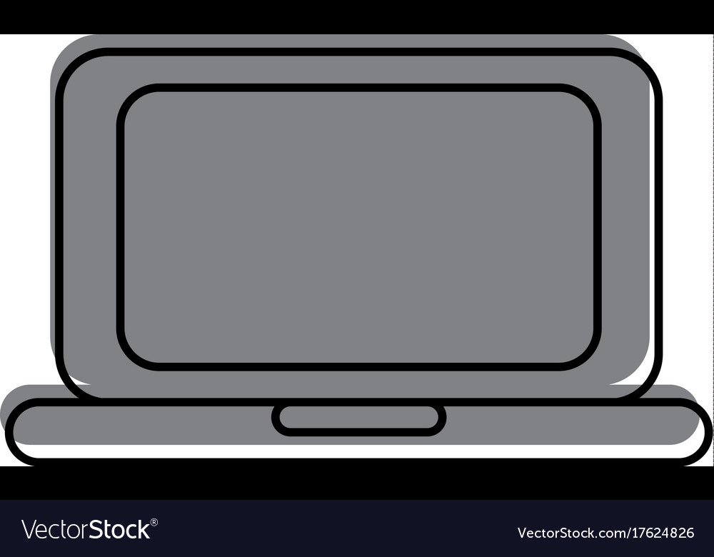 Laptop computer technology digital device Vector Image