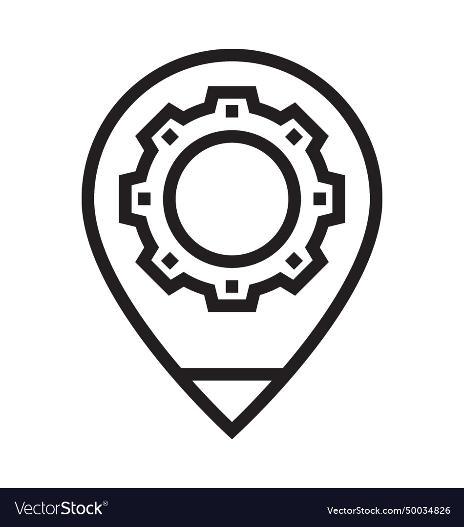 Map setting icon Royalty Free Vector Image - VectorStock