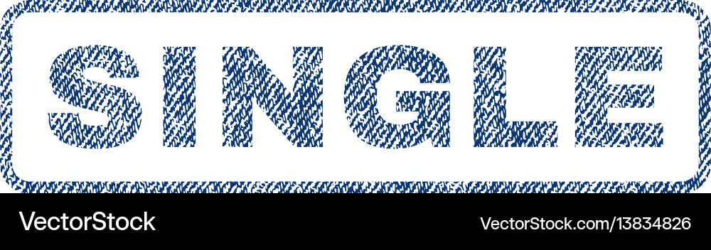Single textile stamp Royalty Free Vector Image
