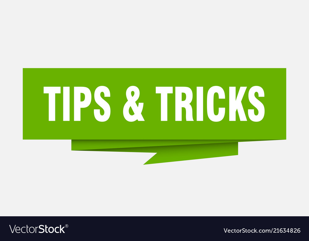 Tips tricks Royalty Free Vector Image - VectorStock