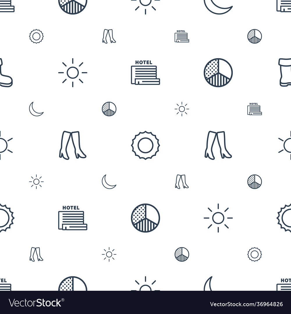 Weather Icons Pattern Seamless White Background Vector Image