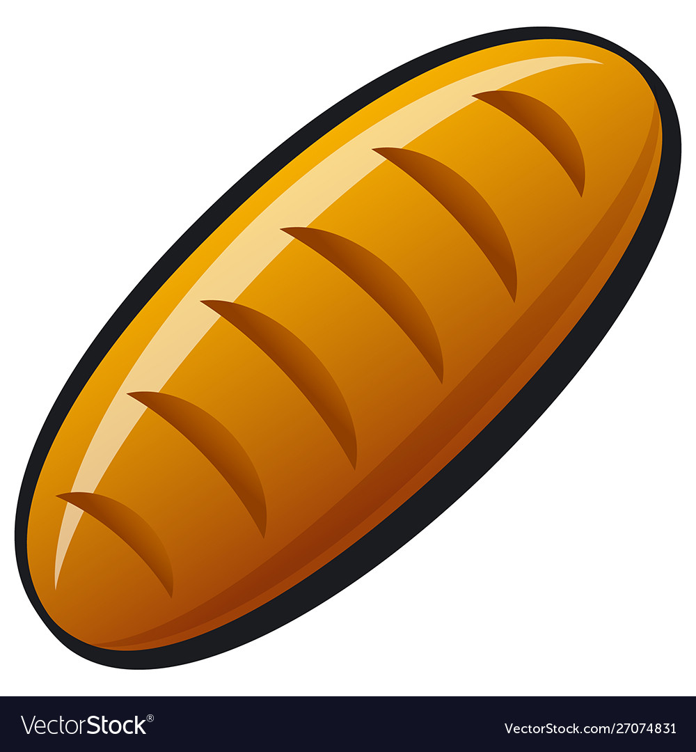 Bread loaf Royalty Free Vector Image - VectorStock