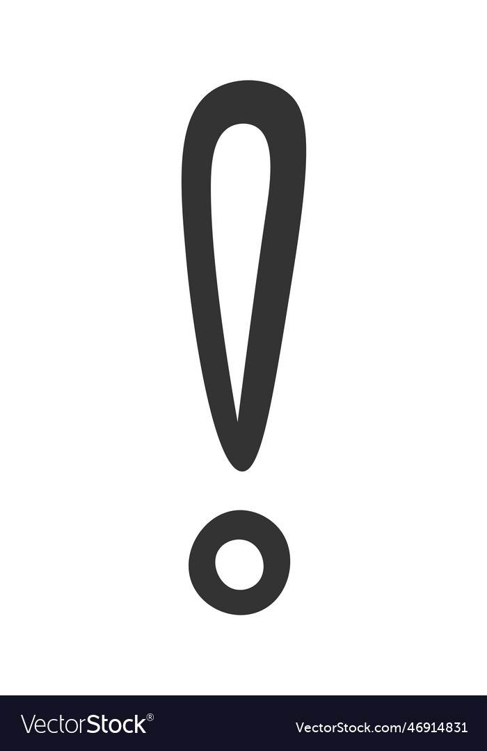 Comic exclamation mark Royalty Free Vector Image