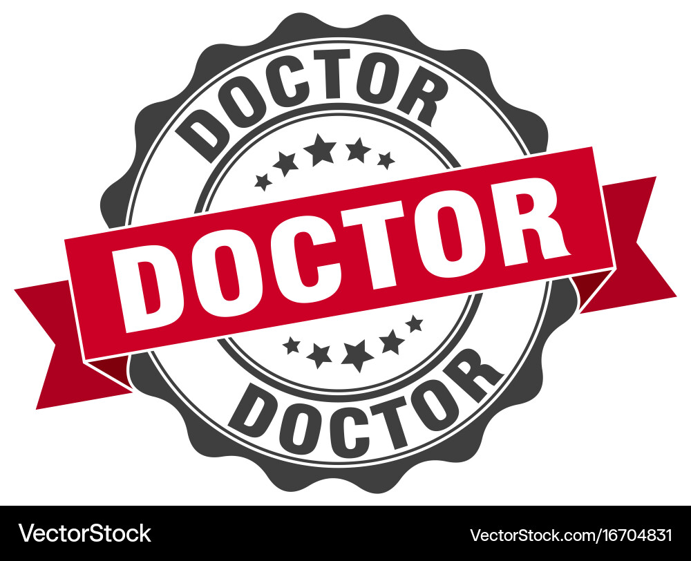 Doctor stamp sign seal Royalty Free Vector Image