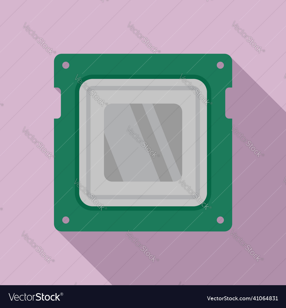 Electronic cpu icon flat computer data Royalty Free Vector Electronic cpu icon flat computer data Royalty Free Vector