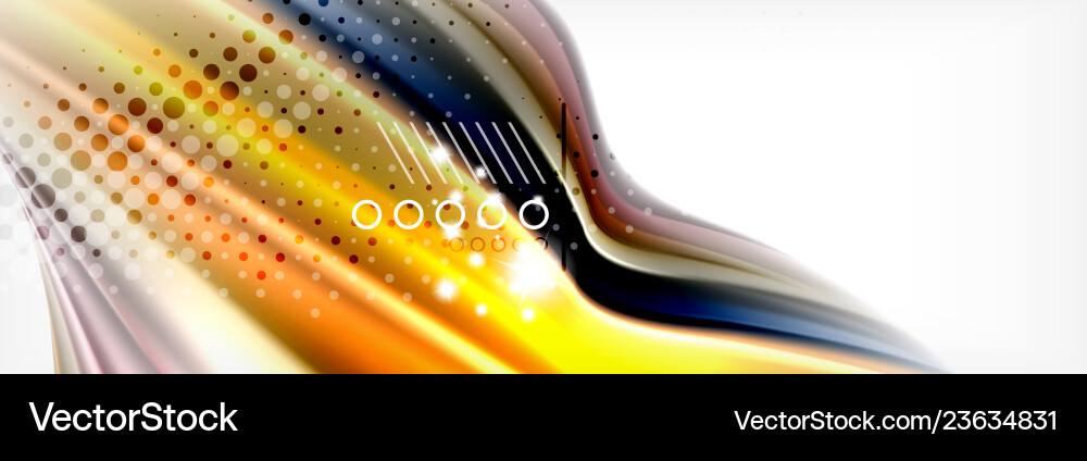 Smooth liquid blur wave background color flow Vector Image