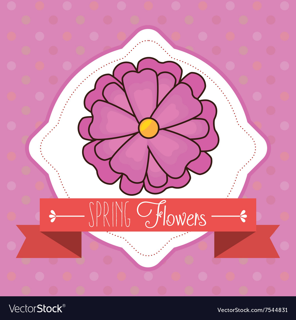 Spring flowers design Royalty Free Vector Image