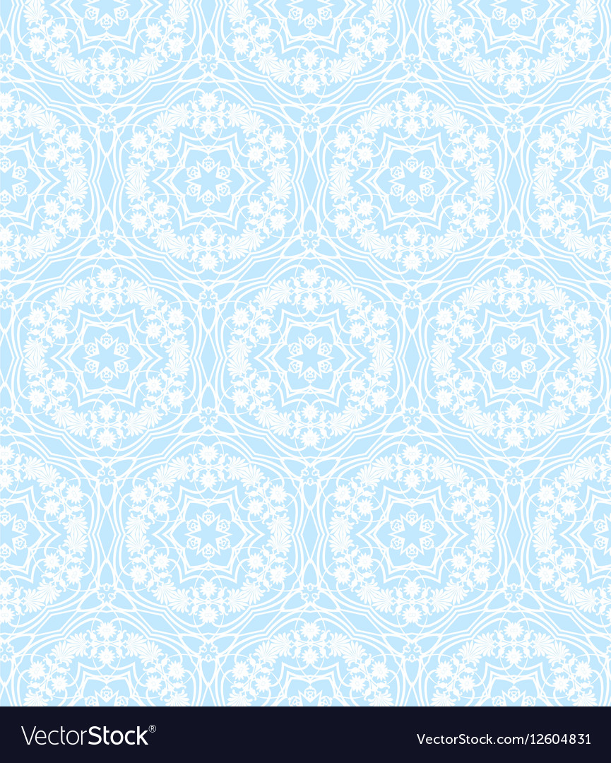 White decorative pattern Royalty Free Vector Image