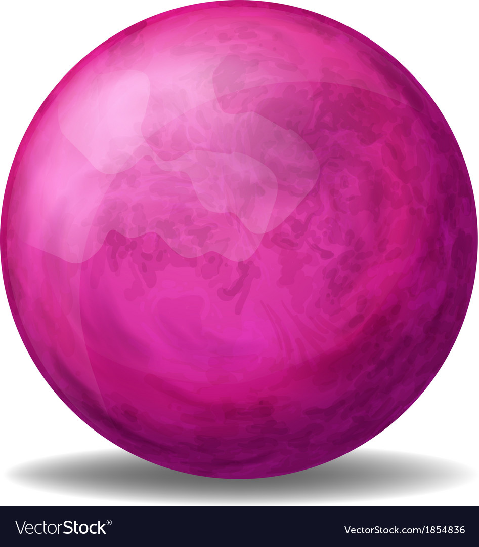 A pink ball Royalty Free Vector Image VectorStock