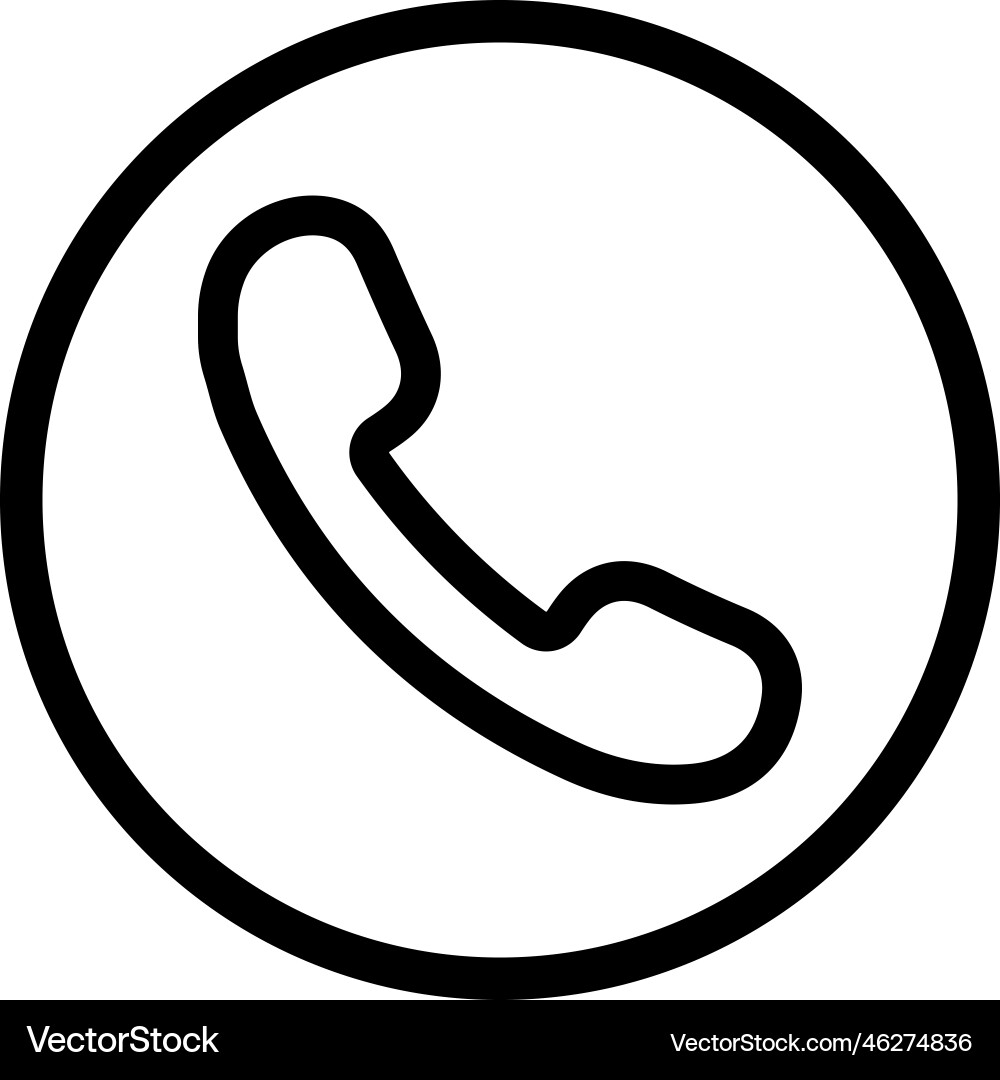 Call icon symbol for web sites and app phone Vector Image
