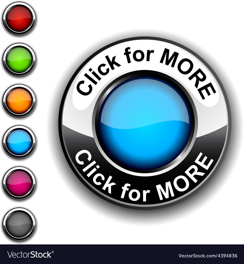 Click for more button Royalty Free Vector Image