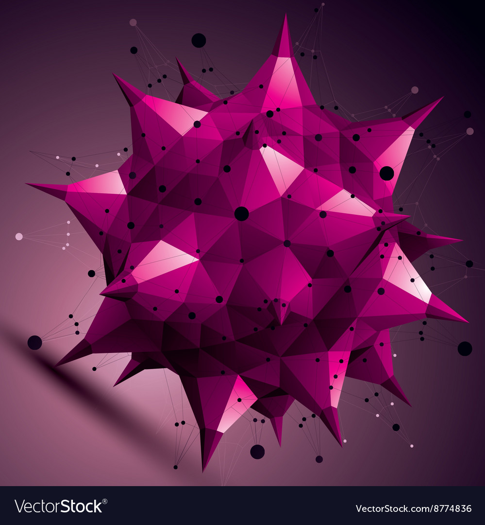 Colorful Asymmetric 3d Abstract Object Royalty Free Vector