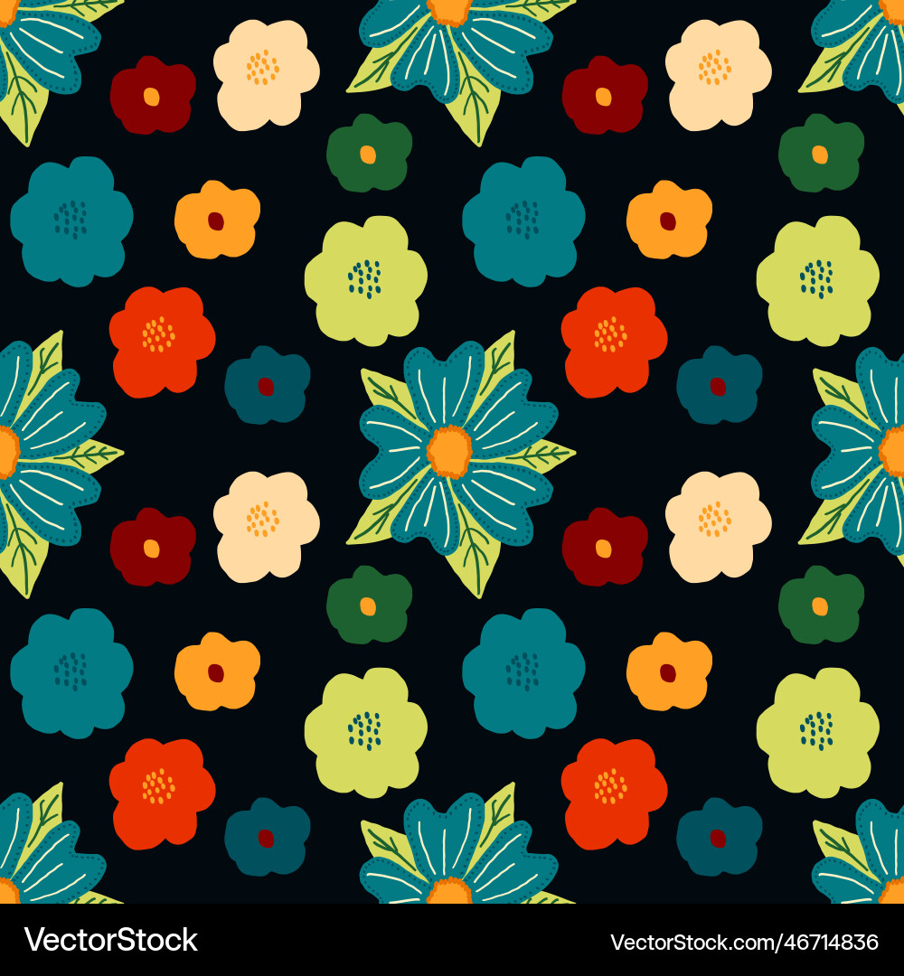 Naive pattern Royalty Free Vector Image - VectorStock