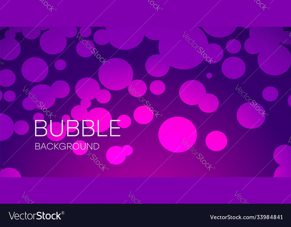Background with bubbles a gradient cluster Vector Image