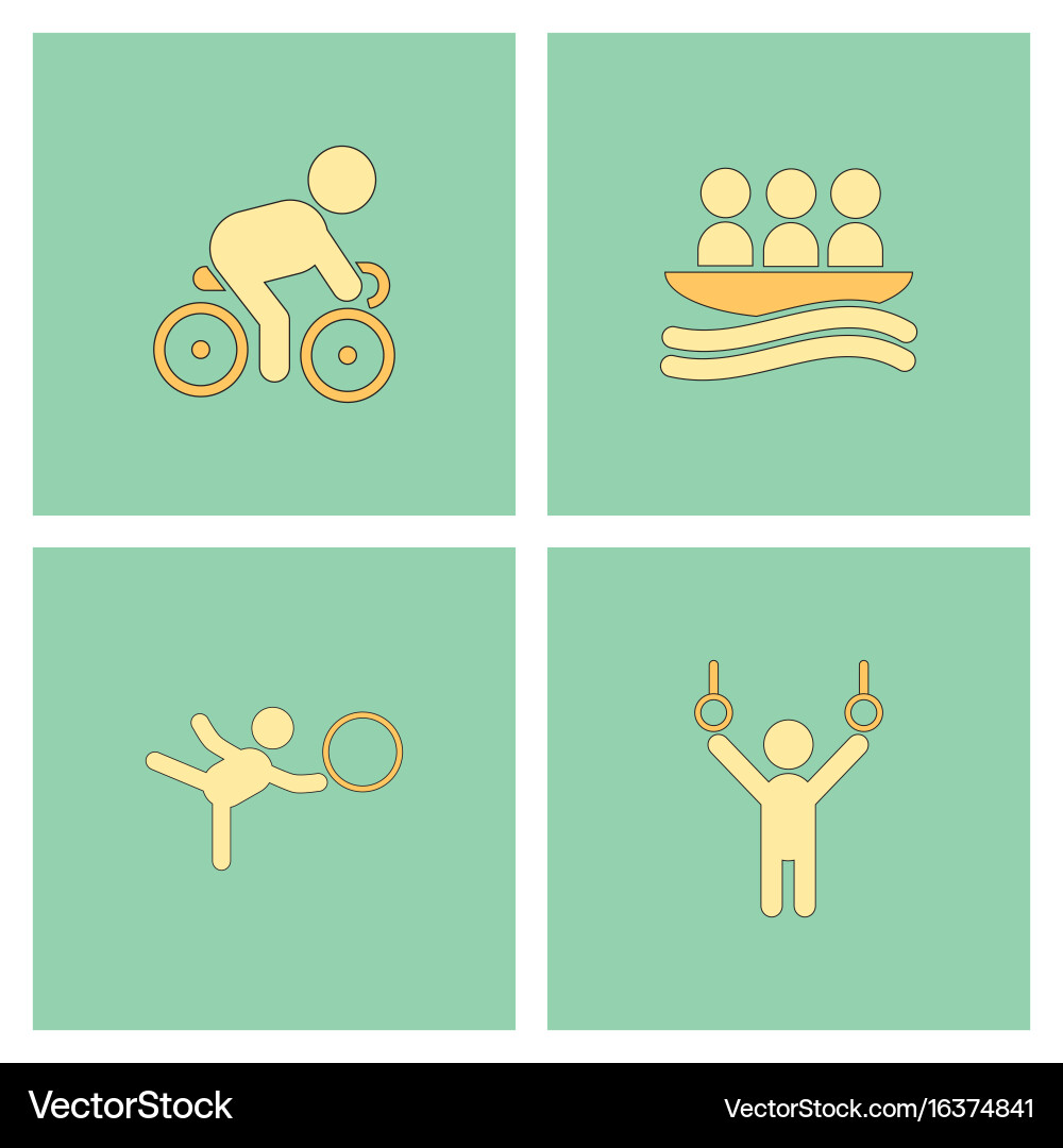 Collection of olympic game design Royalty Free Vector Image