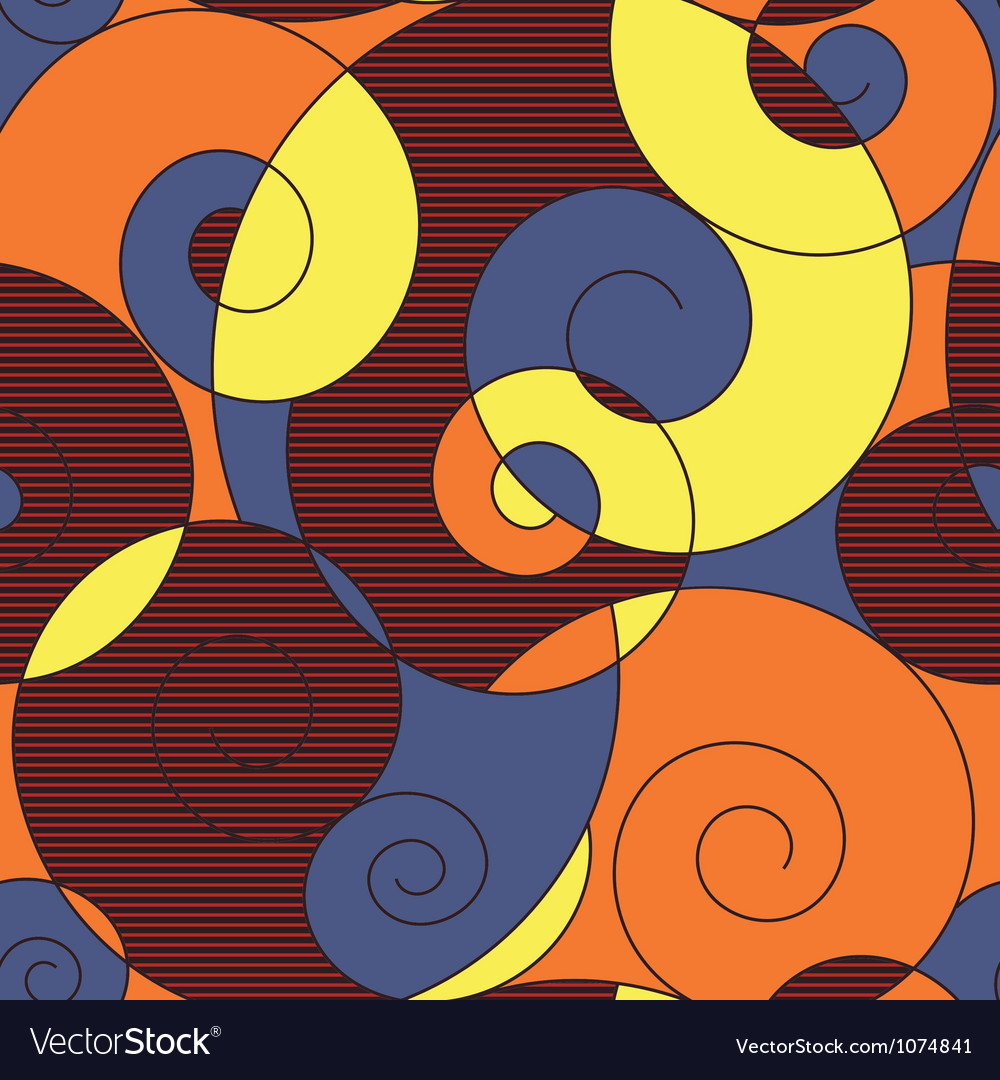 Colorful spirals seamless pattern Royalty Free Vector Image Colorful spirals seamless pattern Royalty Free Vector Image