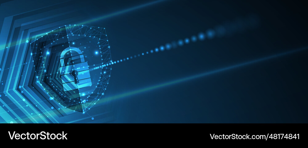 Cybersecurity and information or network Vector Image