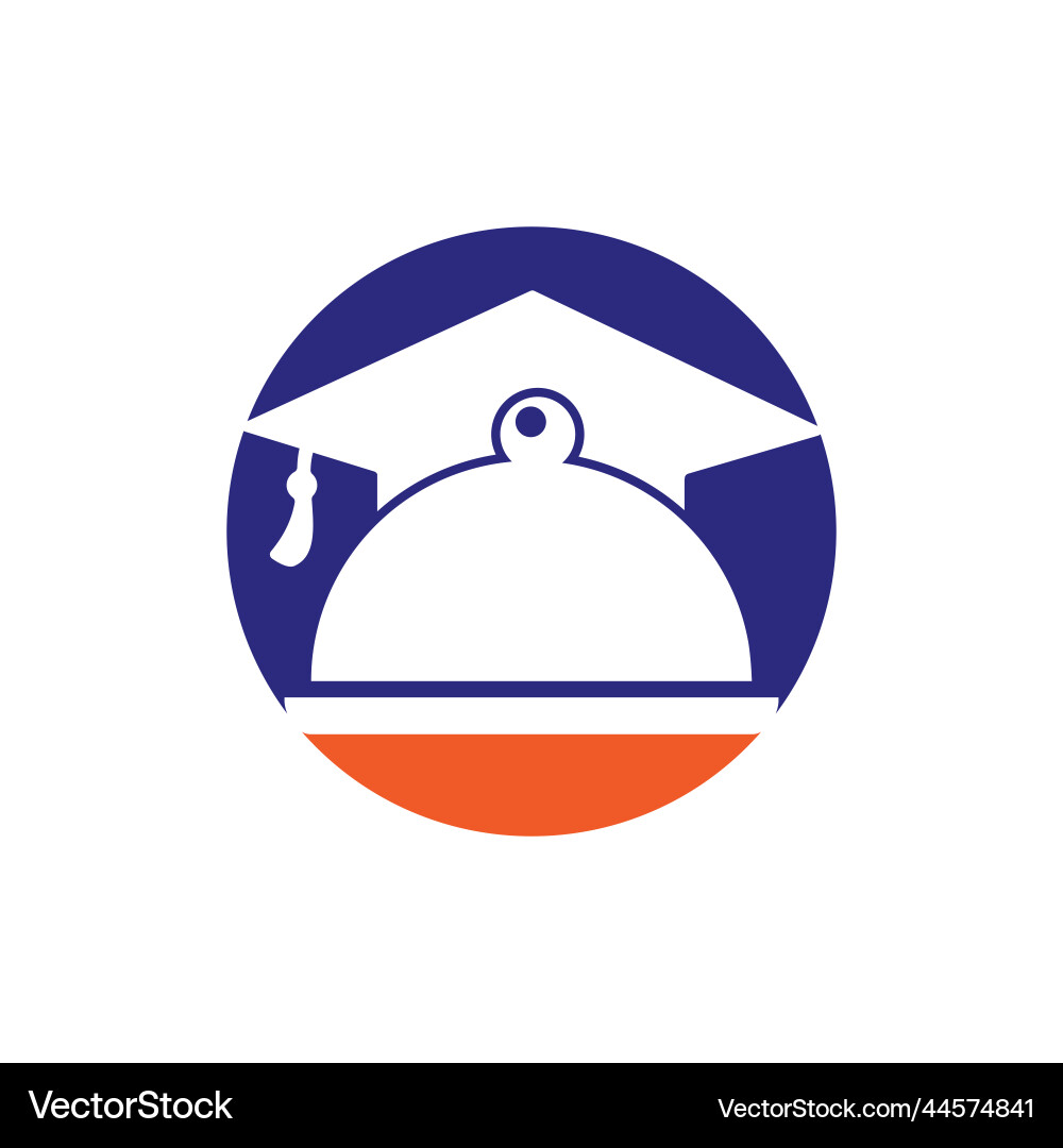 Food cooking education logo design template Vector Image