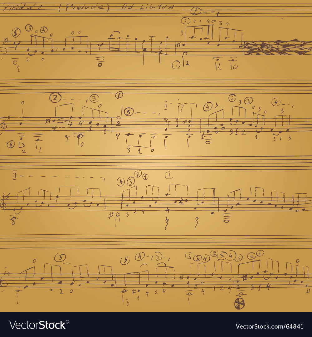 Musical Note Seamless Pattern Royalty Free Vector Image