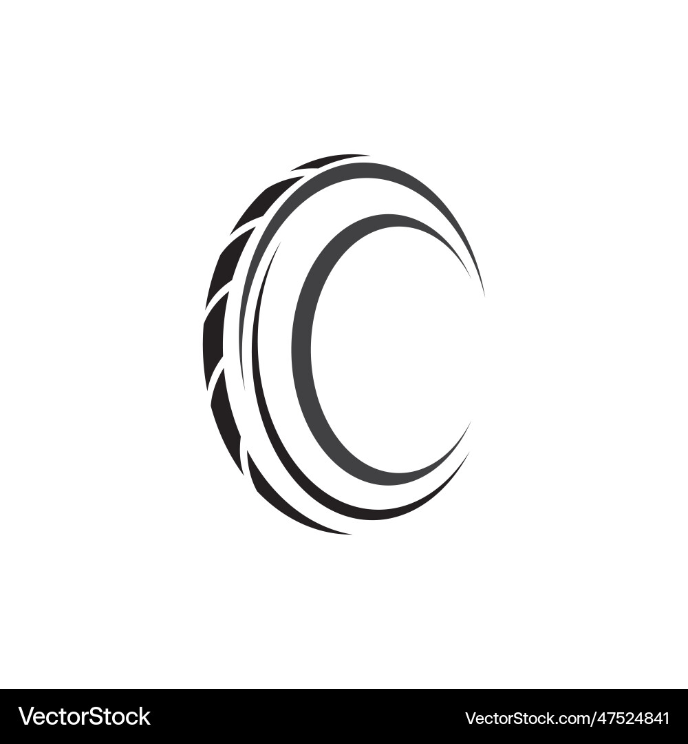 Tire logo and symbol template stock image Vector Image