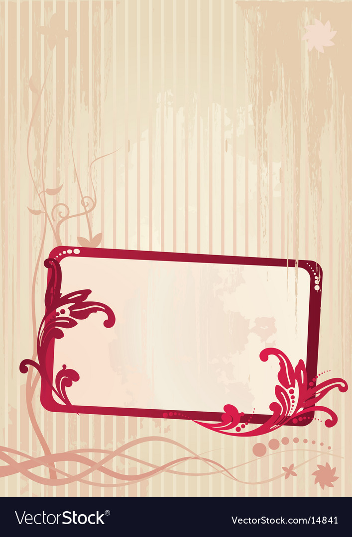 Wallpaper frame Royalty Free Vector Image - VectorStock