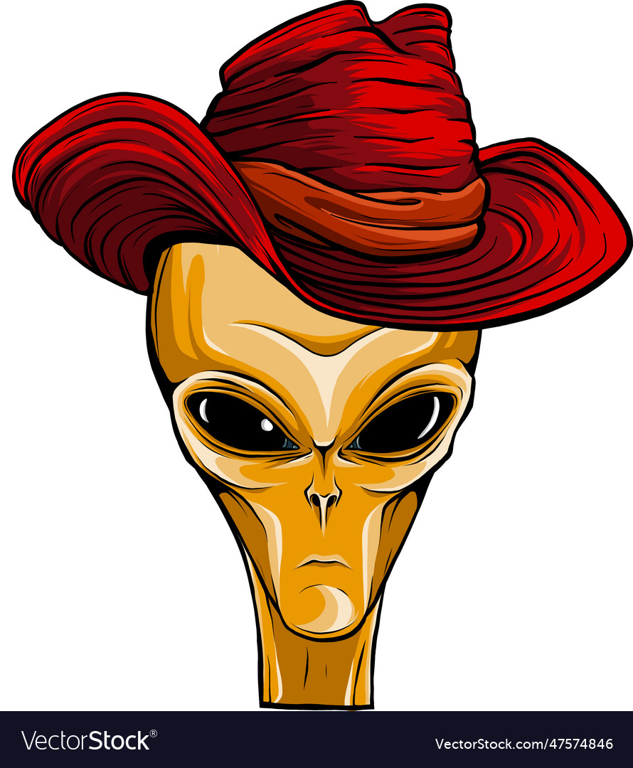Alien head design Royalty Free Vector Image - VectorStock
