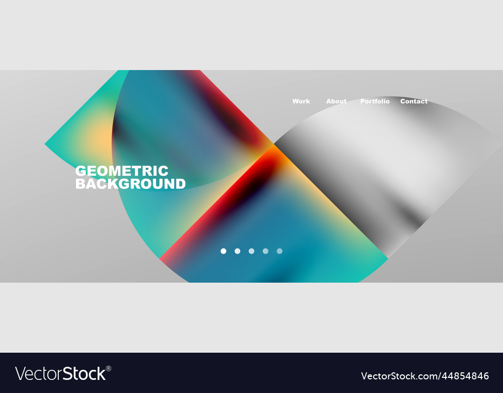 Circles and round elements abstract background Vector Image