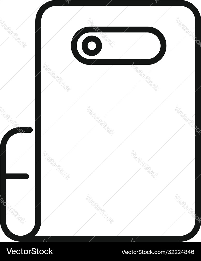Flex display icon outline style Royalty Free Vector Image