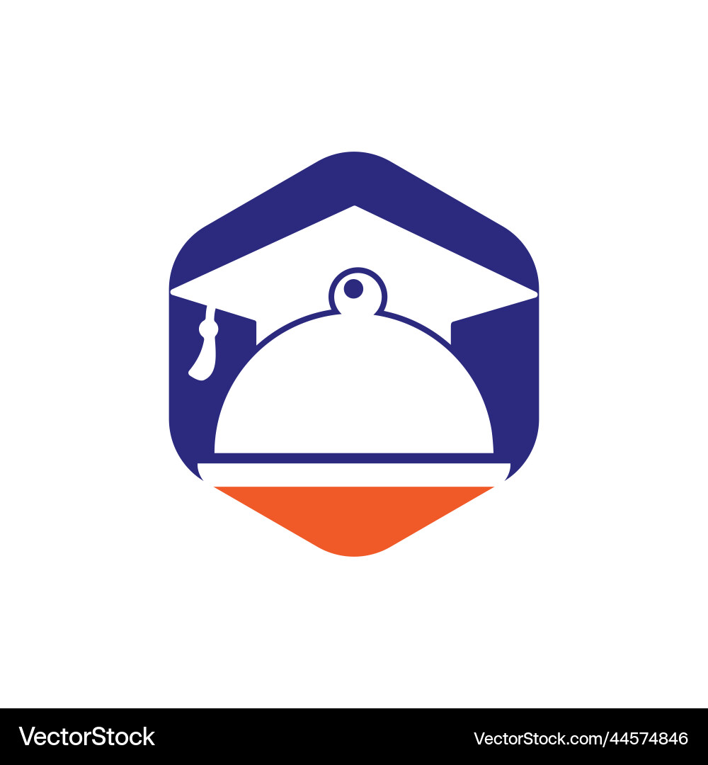Food cooking education logo design template Vector Image