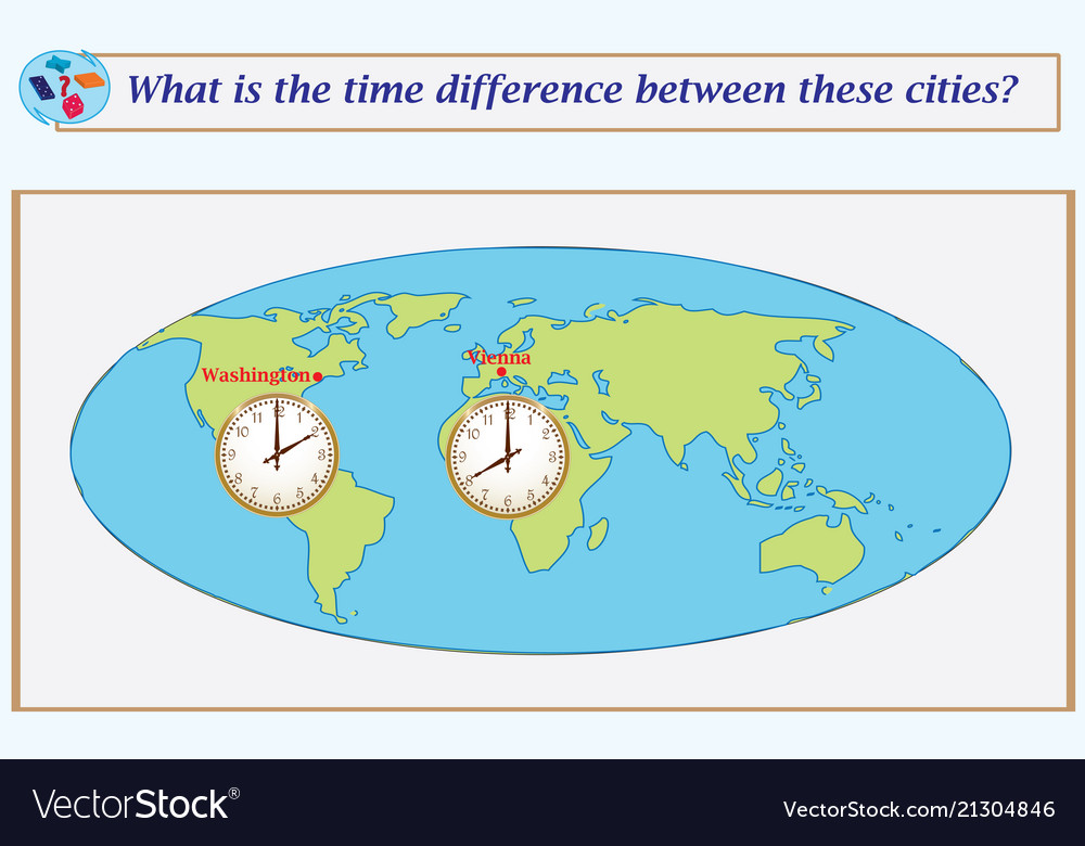 Logical task what is the time difference between Vector Image